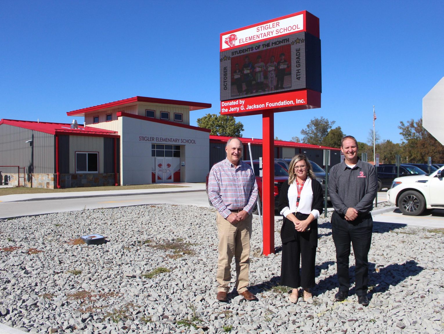 Sign Donated to Elementary School