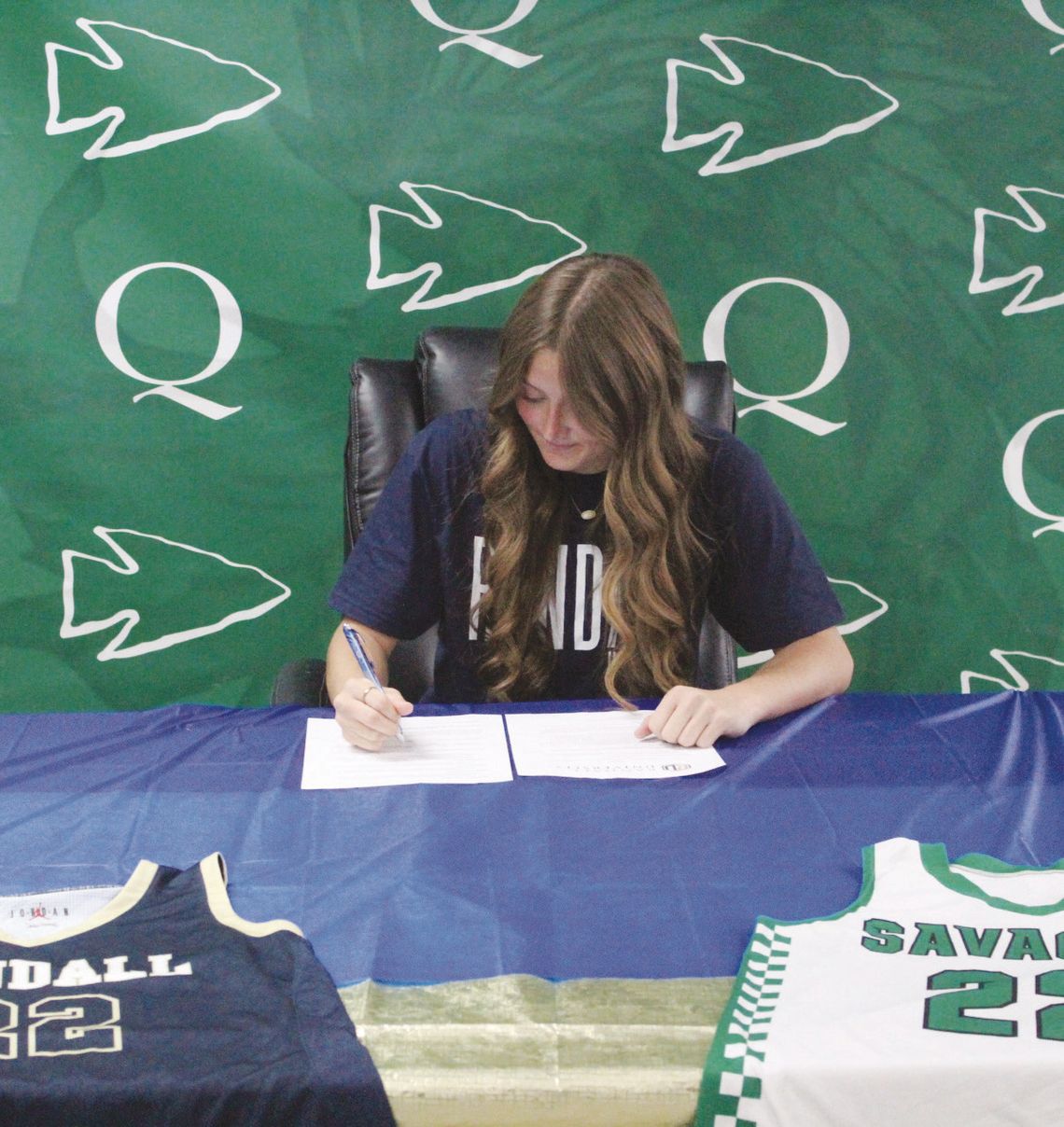 Quinton Athlete Signs with University for Basketball
